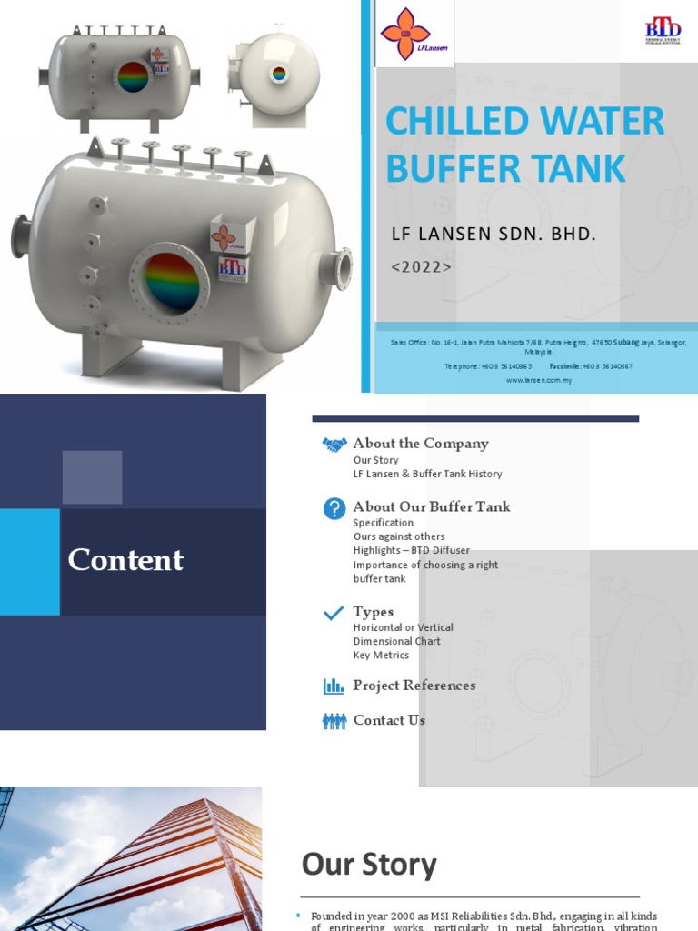 LF Lansen Chilled Water Buffer Tanks | PDF | Mechanical Engineering ...