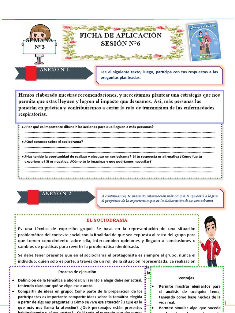 13-06-2022-2° Ficha de Aplicacion Sesion 6-Sem.3-Exp.2-Com | PDF | Cognición | Ciencia cognitiva