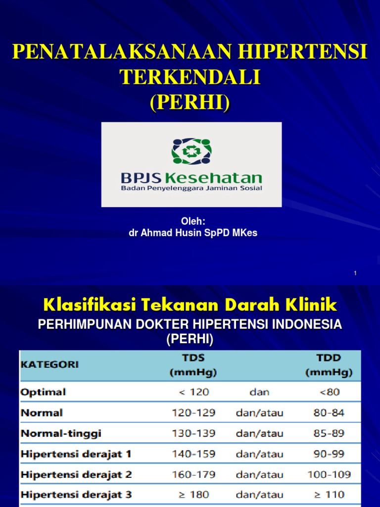 Mentoring Penatalaksanaan HT Dr. Ahmad. Husin, SP - PD | PDF ...