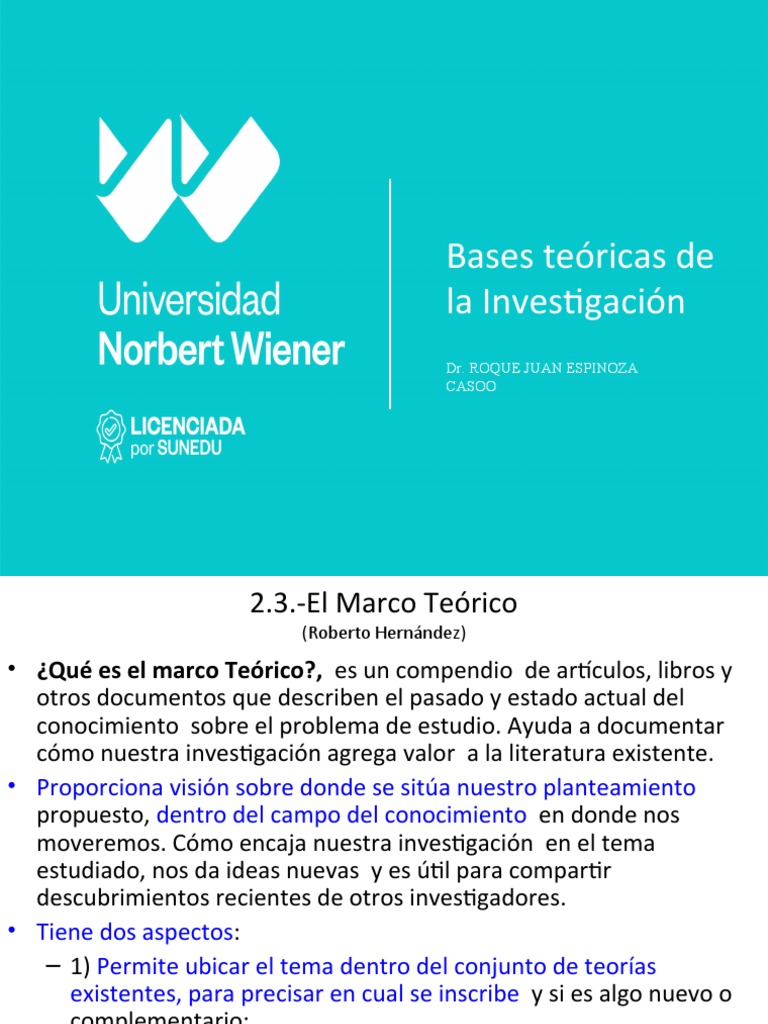 Bases Teóricas de La Investigación | PDF | Teoría | Paradigma