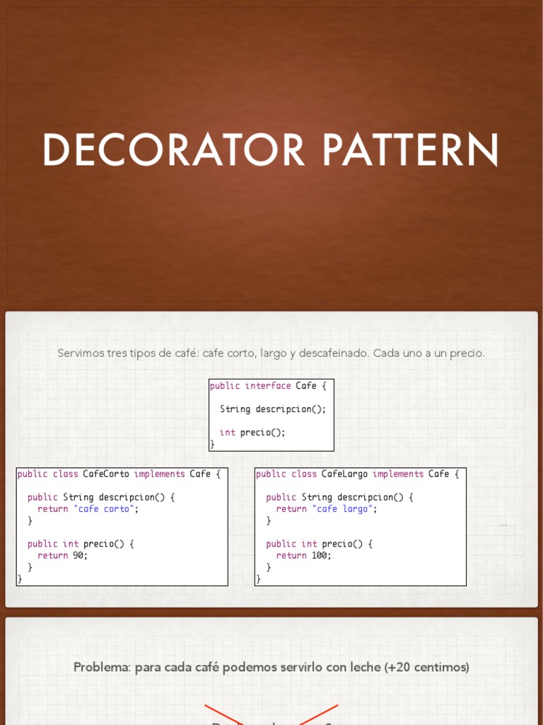 2 Decorator Pattern | PDF | Ingeniería de software | Paradigmas de ...