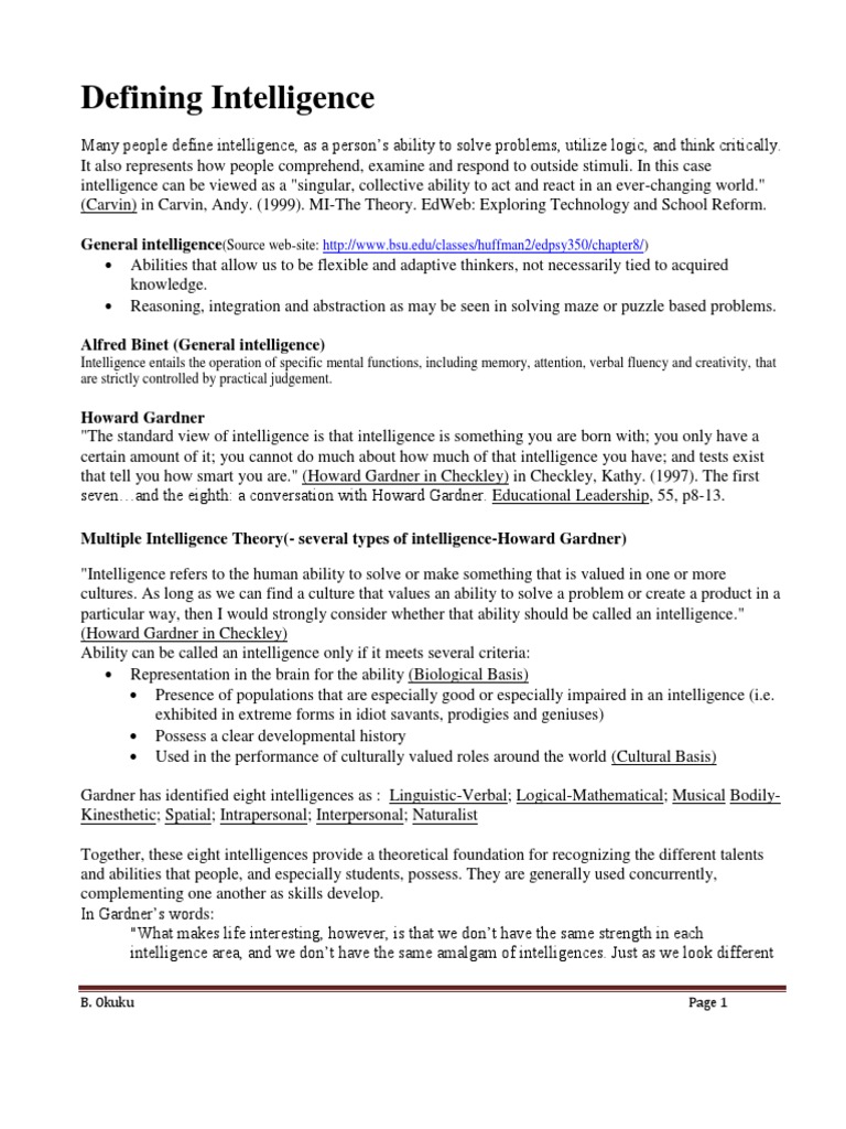 CH 1.1 Ai Notes Handout | PDF | Artificial Intelligence | Intelligence ...