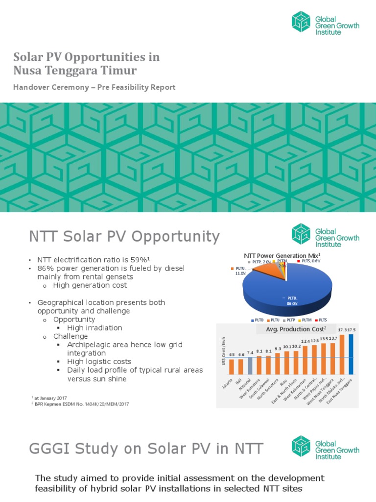 Pre Feasibility Study Report Hybrid Solar PV in NTT - ENGLISH | PDF ...