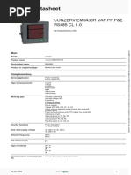 iEM3255 Energy Meter Datasheet | PDF | Electricity | Manufactured Goods
