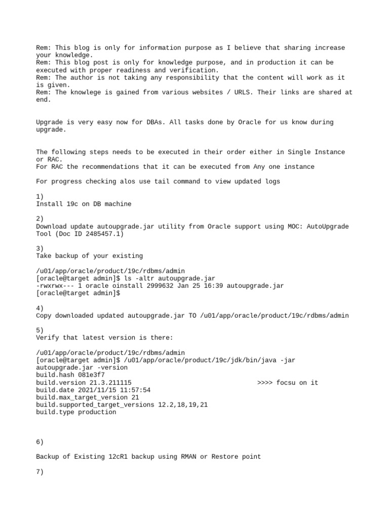 Upgrade Is Very Easy Now For Dbas Pdf Oracle Corporation Java Programming Language
