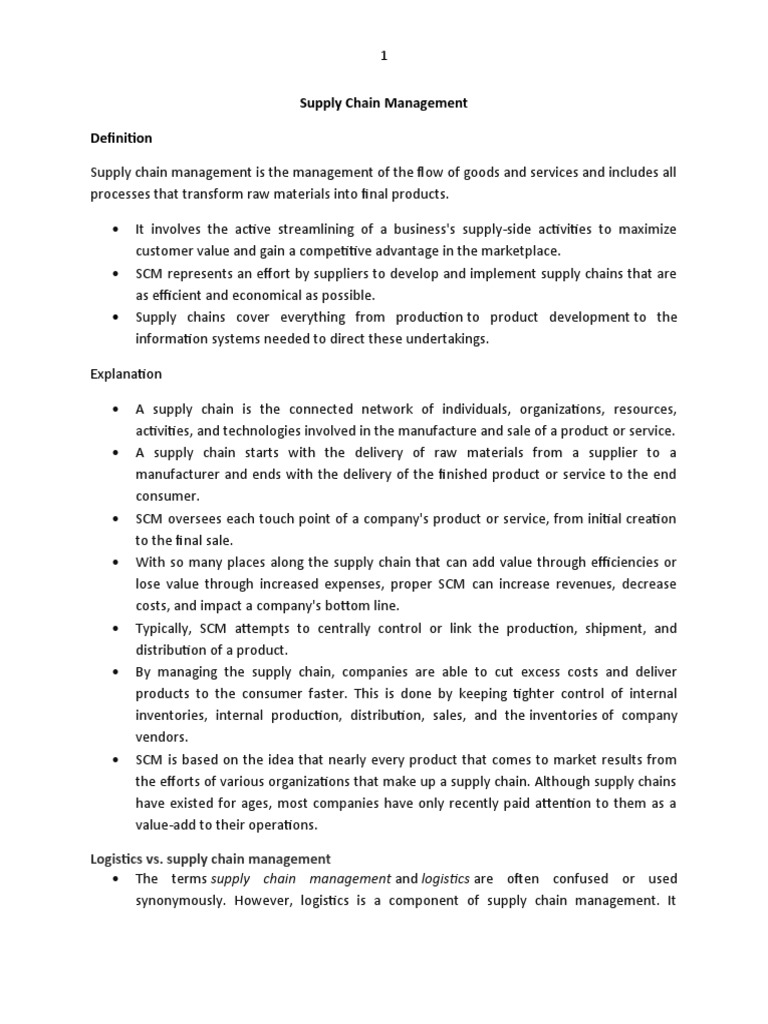 3 - Supply Chain Management | PDF | Supply Chain Management | Supply Chain
