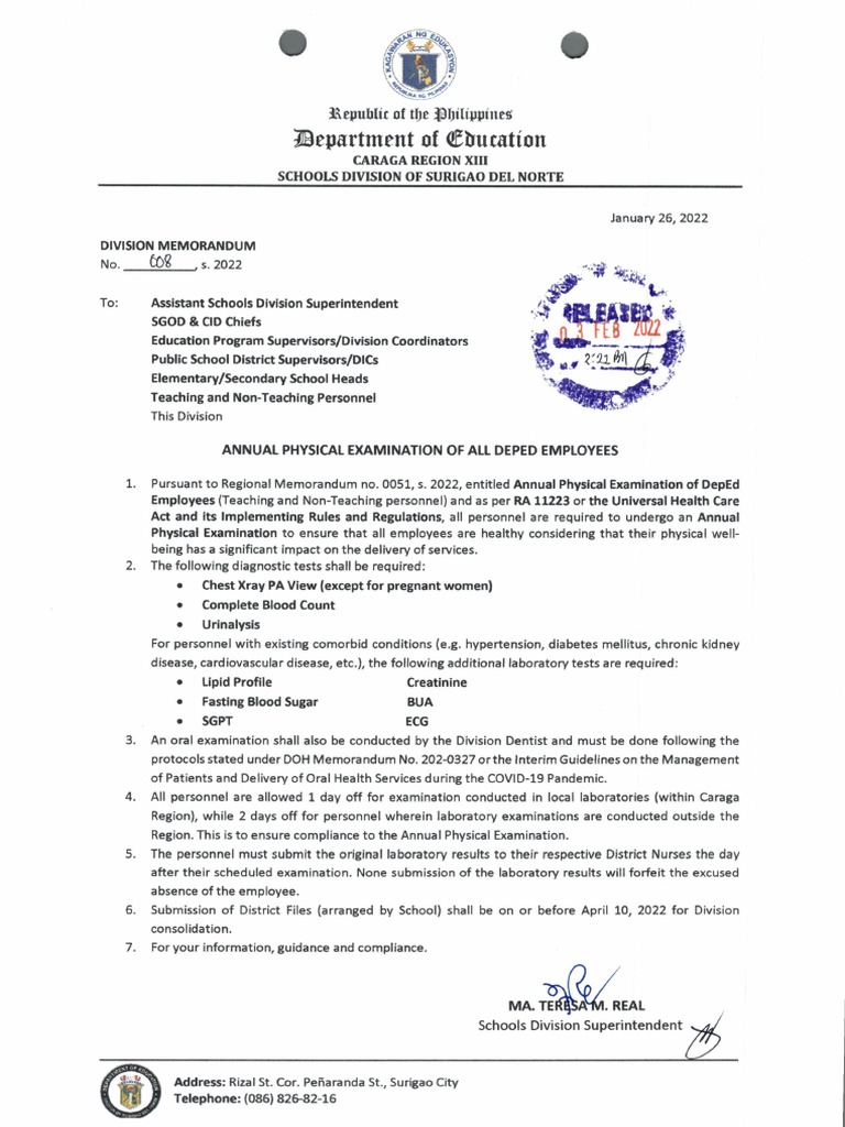 DM No. 008, s.2022 | PDF