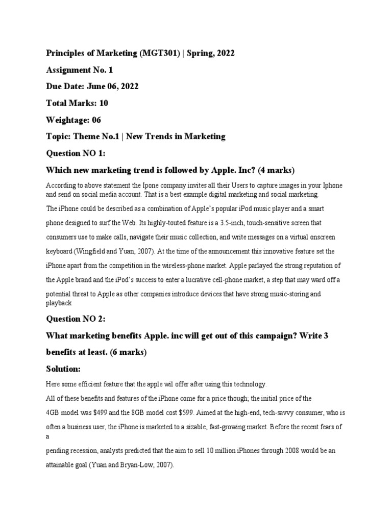 Mgt301 Assignment Solution 1.dox | PDF