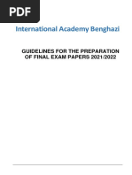Exam Paper Layout Instructions | PDF | Writing