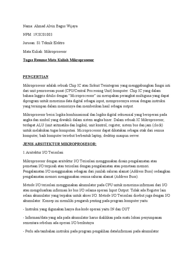 Resume Tugas Kuliah | PDF