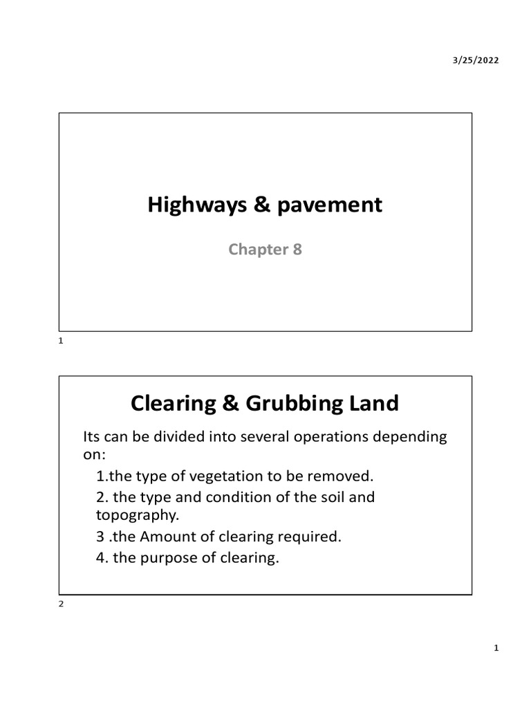 Chapter 8 Highway and Pavement | PDF | Road Surface | Concrete