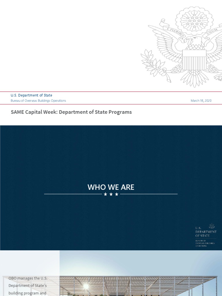 SAME Capital Week: Department of State Programs | PDF | Diplomacy ...