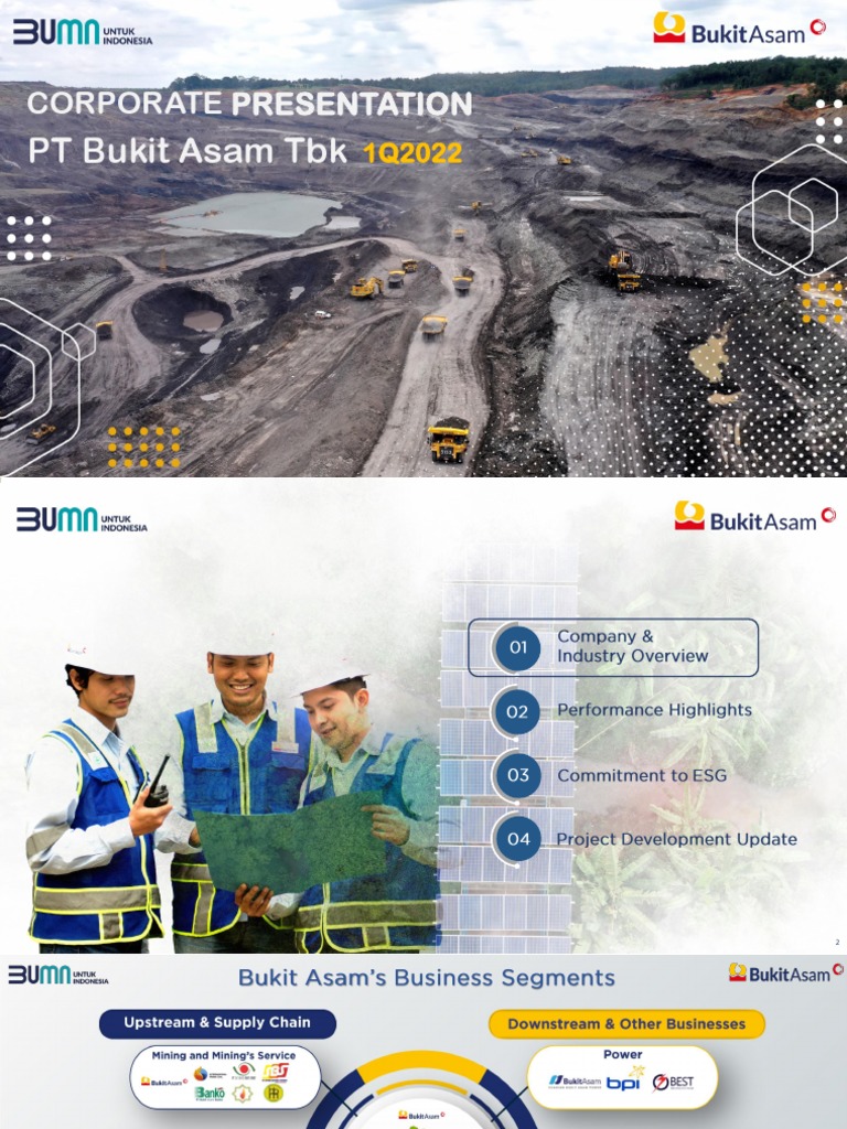 Corporate Presentation: PT Bukit Asam TBK | PDF | Economies