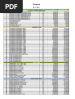 I Beam Price List | PDF | Sheet Metal | Civil Engineering