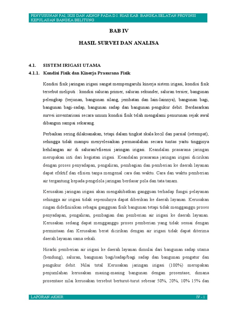 BAB IV Hasil Survei Dan Analisa Rev | PDF