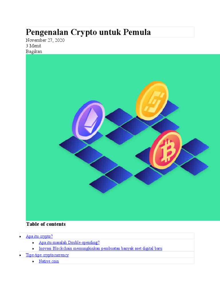 Panduan Dasar Cryptocurrency untuk Pemula | PDF | Game & Aktivitas