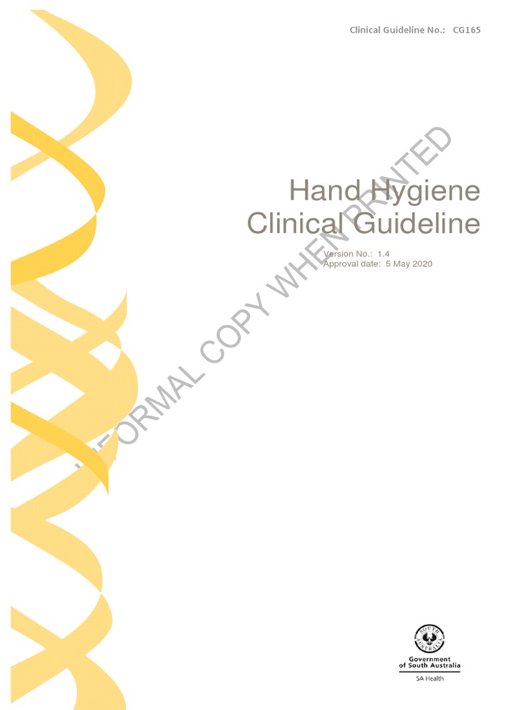 Hand Hygiene Clinical Guideline | PDF | Hand Washing | Hygiene