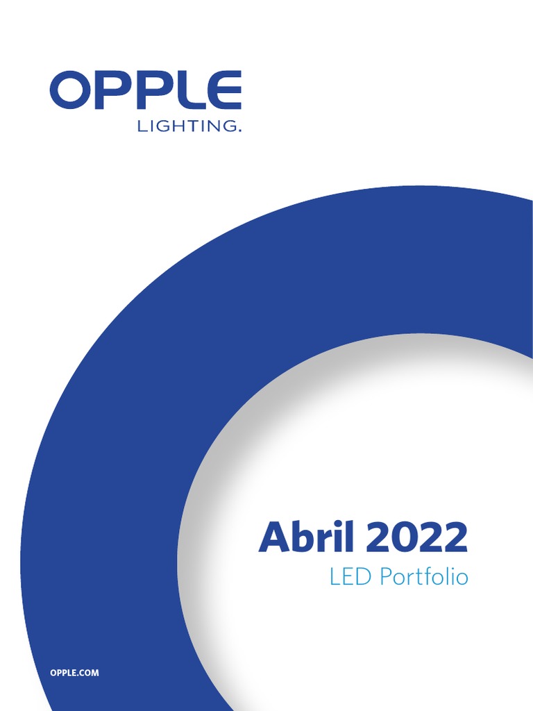 Opple Lighting Abril 2022 Led Portfolio | PDF | Bluetooth | Diodo ...