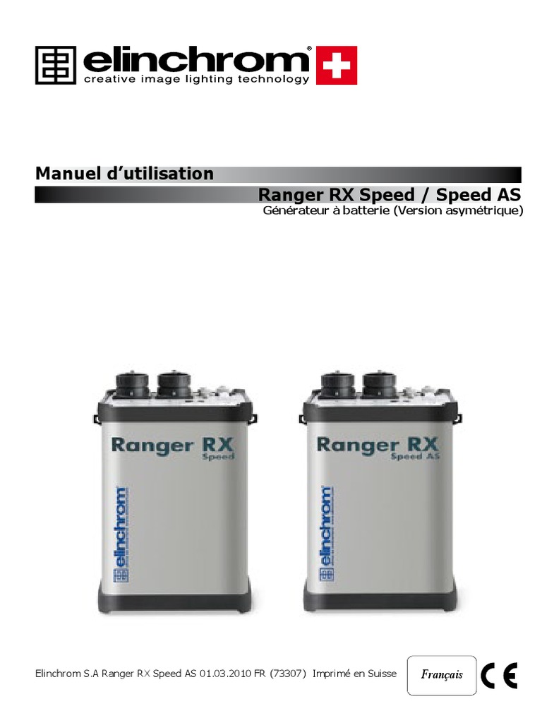 Manuel d'utilisation Ranger RX Speed AS | PDF | Flash (Photographie ...