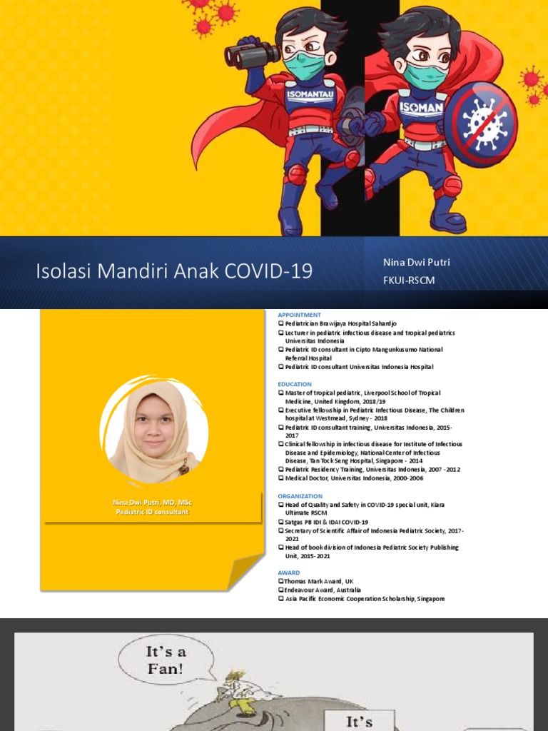 Isoman Isomantau Anak Final Ditkesga - Dr. Nina Dwi Putri, SpA (K) | PDF