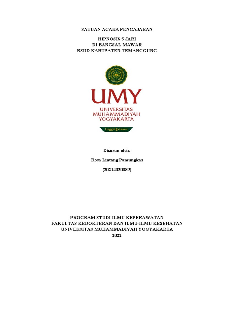 Hipnosis 5 Jari untuk Nyeri Post SC | PDF