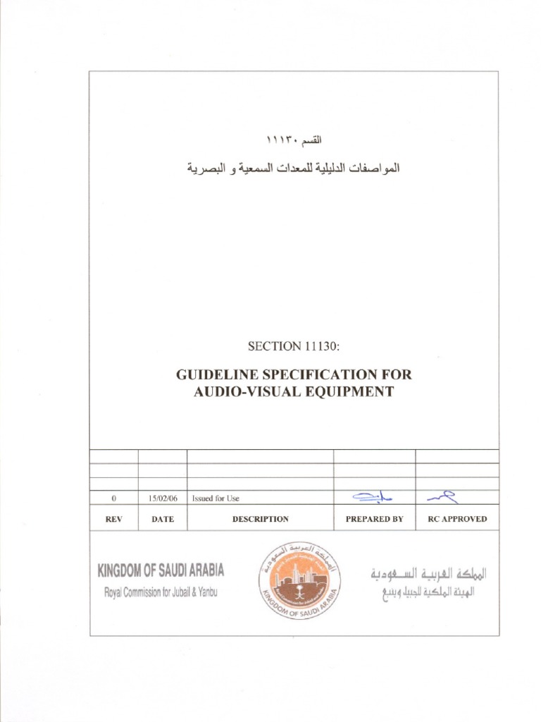 Audio-Visual Equipment Safety Standards | PDF | Specification ...