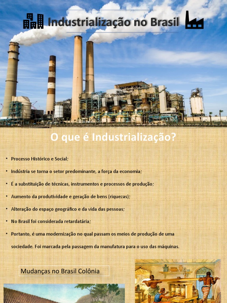 História da Industrialização Brasileira | PDF | Brasil | Economia