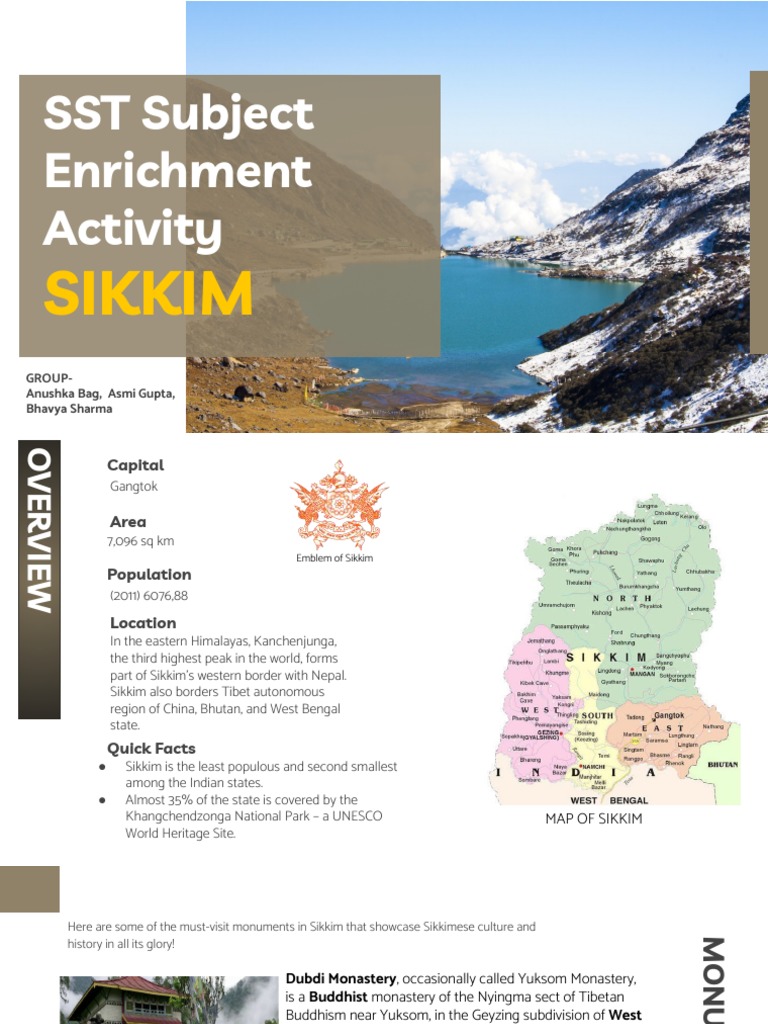 SST Subject Enrichment Activity SIKKIM | PDF