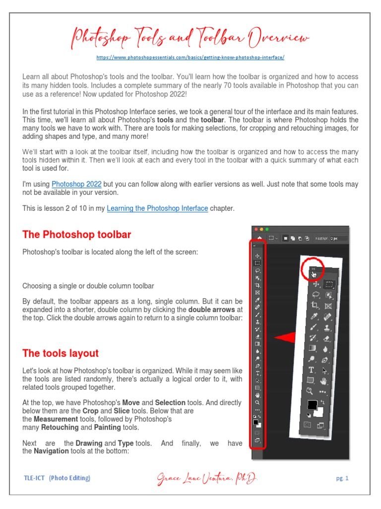 4 Photoshop Tools and Toolbar Overview | PDF | Adobe Photoshop | Image ...