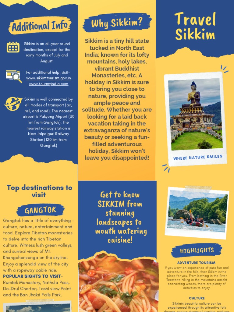 Sikkim Travel Brochure | PDF