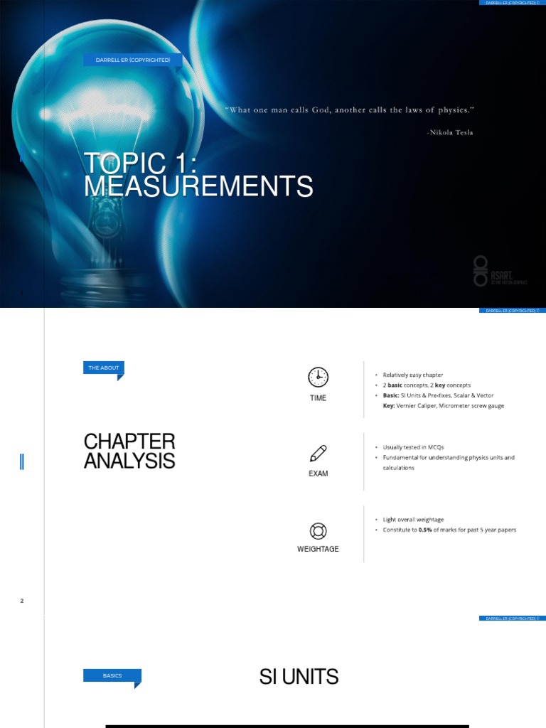 O Level Physics Chapter 1 Notes | PDF | International System Of Units ...