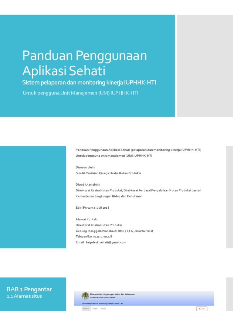 Panduan Penggunaan Aplikasi Sehati | PDF