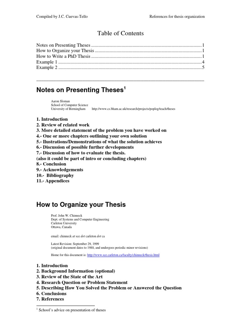 References to How to Organize your Thesis | Thesis | Errors And Residuals