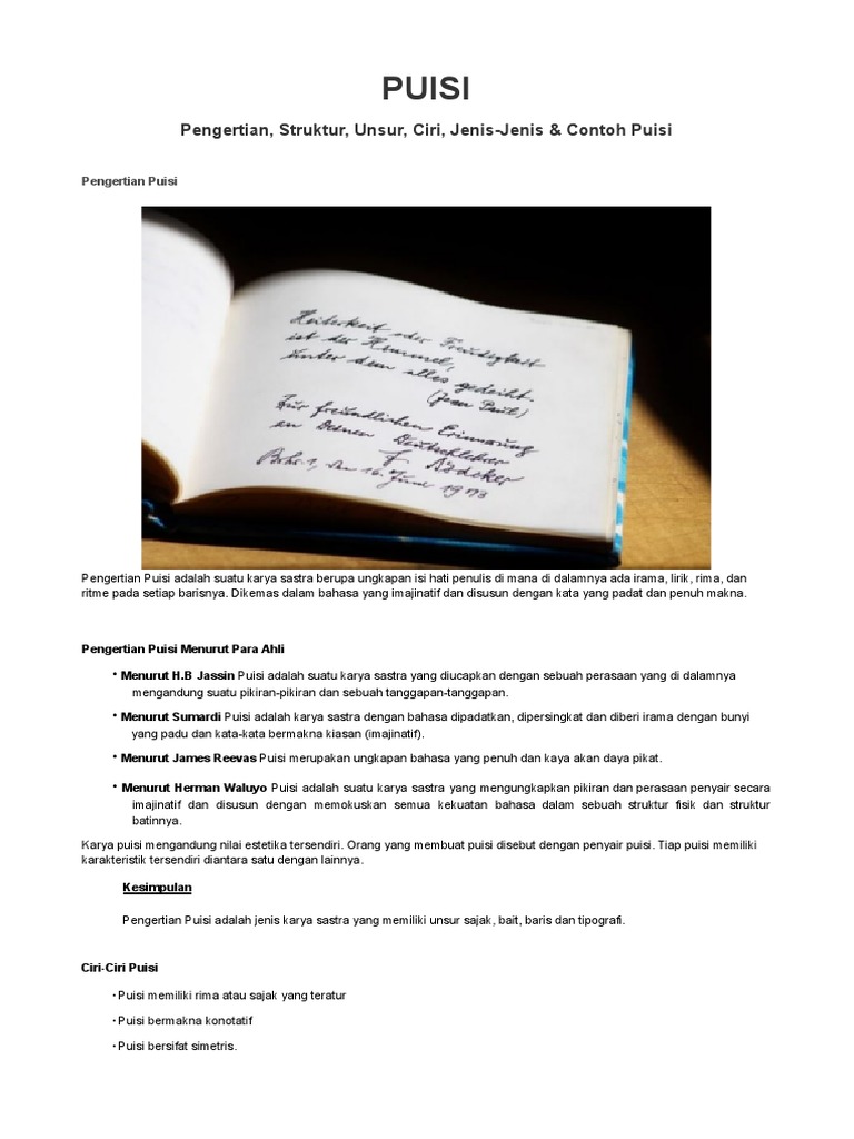 Materi Puisi | PDF | Puisi
