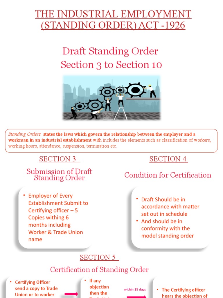 On Draft Standing Order | Download Free PDF | Employment | Justice