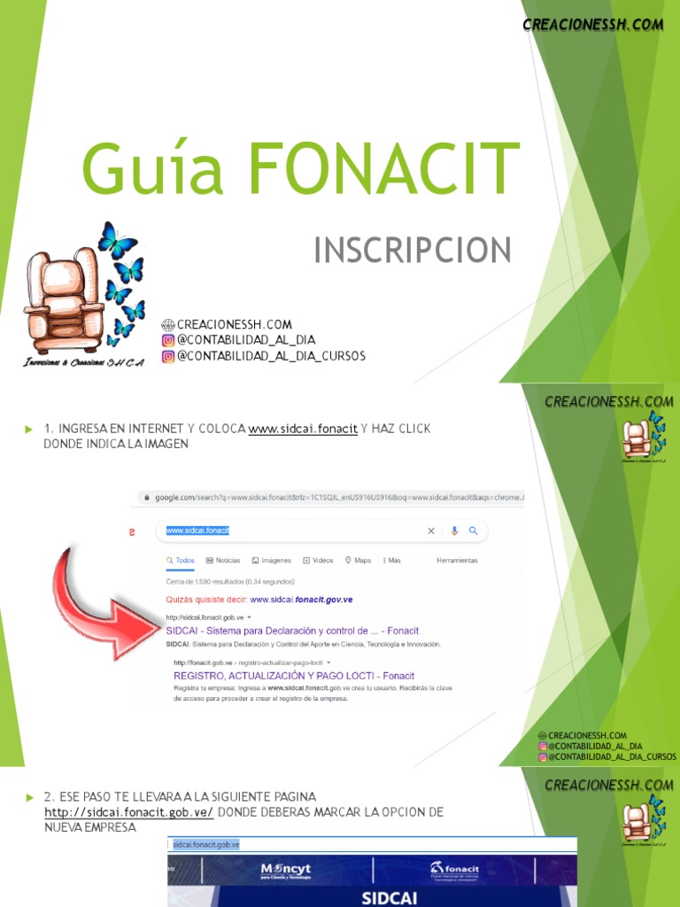 Guía para Inscripción en FONACIT | PDF | Informática