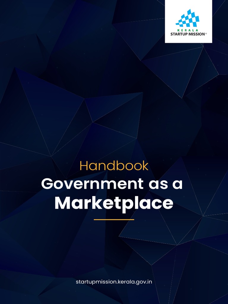 Handbook - Government As A Marketplace | PDF | Innovation | Startup Company
