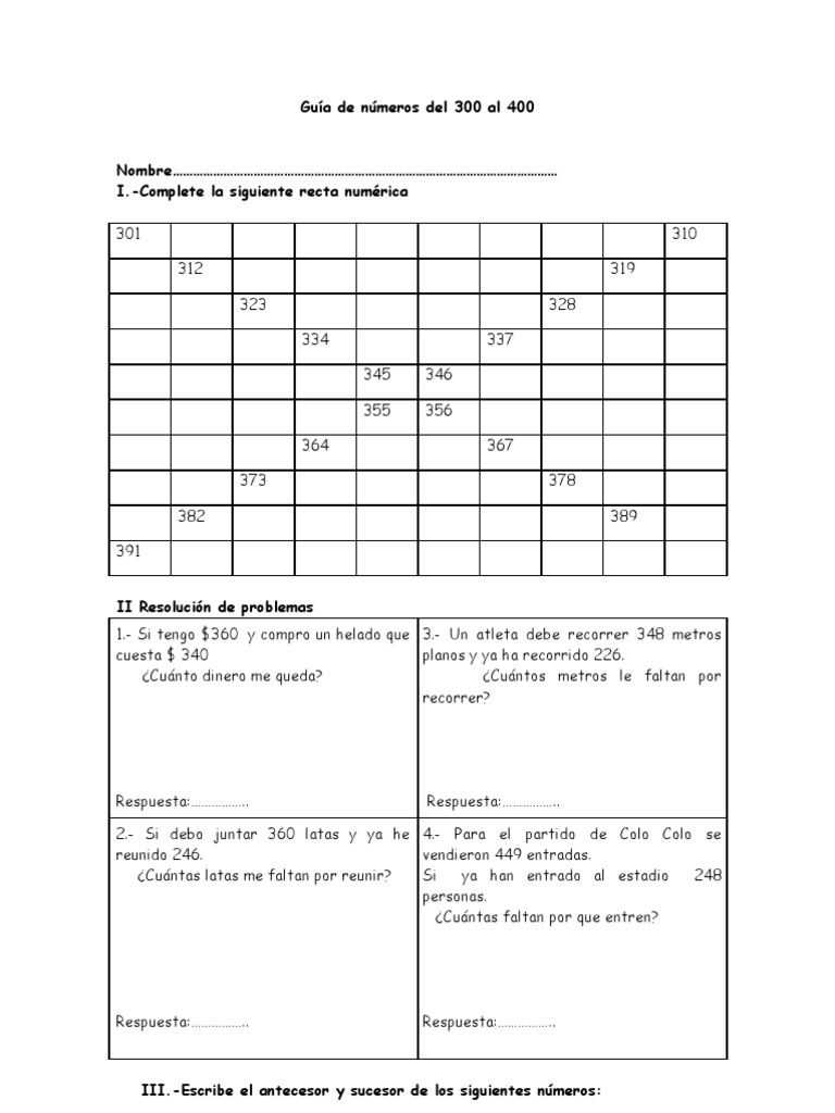 Guia de Numeros 300-400 | PDF | Deportes