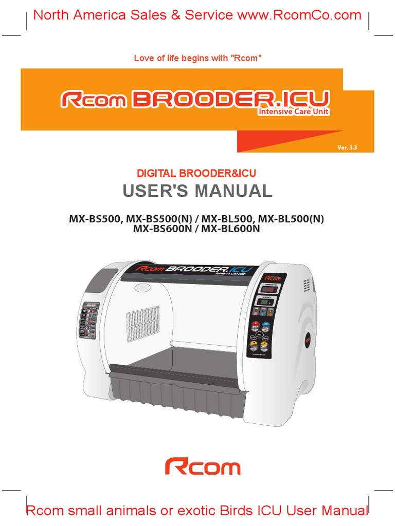 Rcom Brooder User Guide | PDF | Humidity | Fires