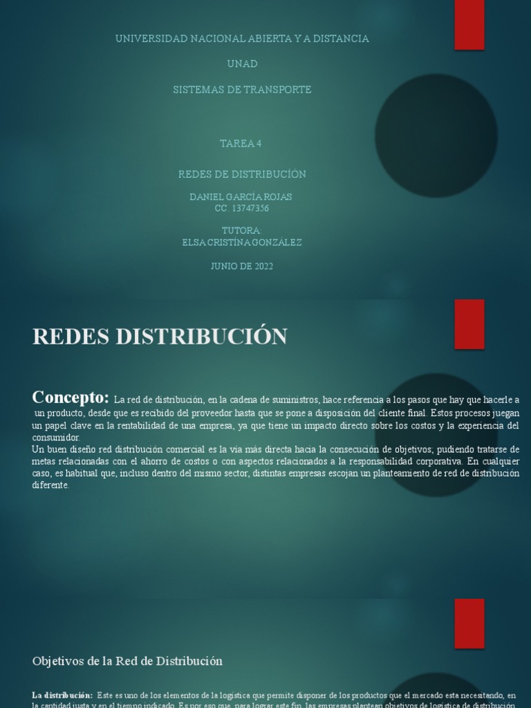 Redes de Distribución en Logística | PDF | Logística | Transporte