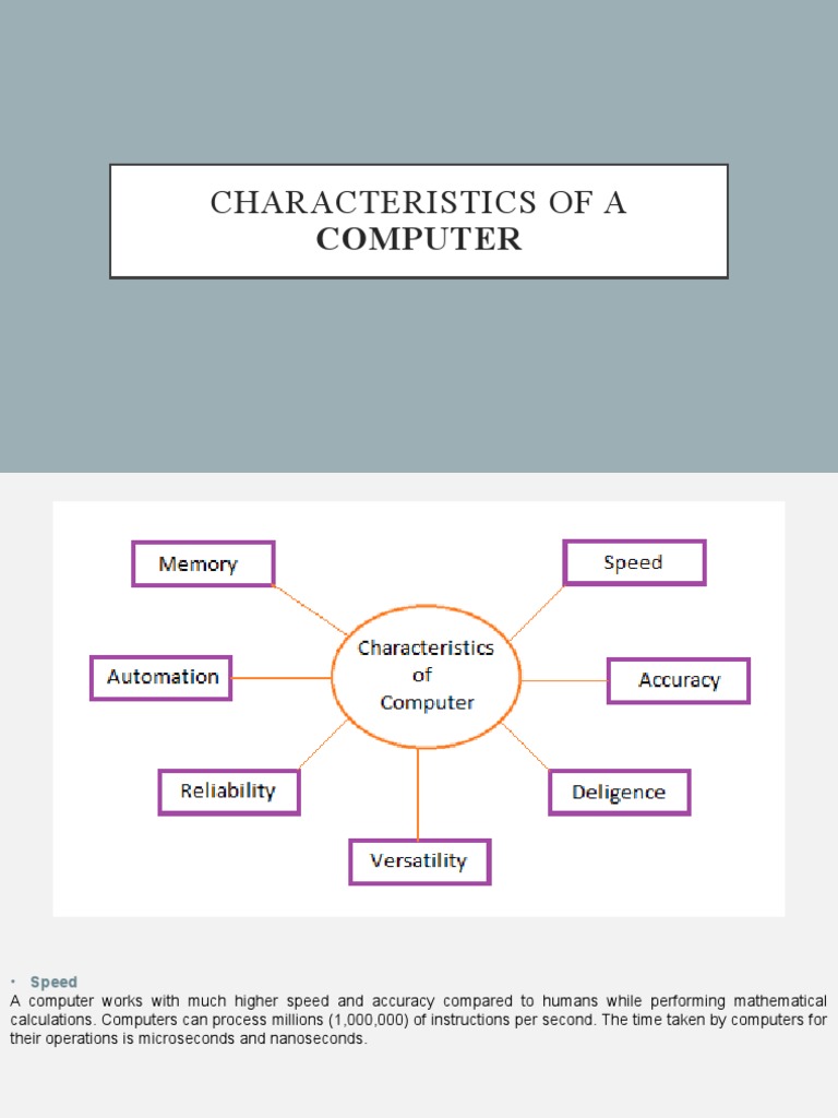 Characteristics of A: Computer | PDF | Art | Computers