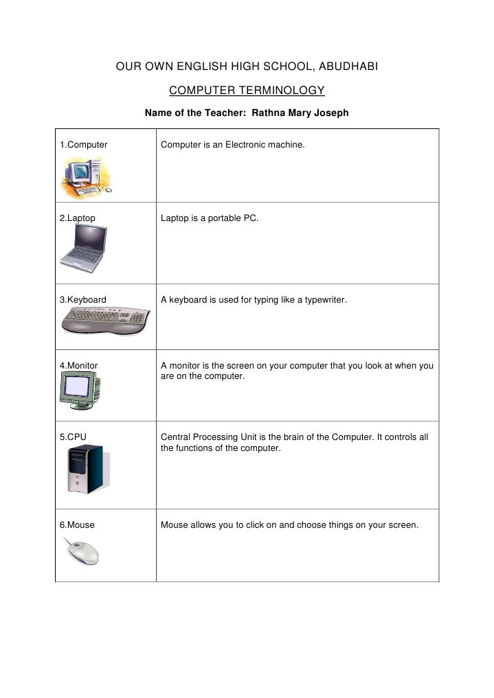 Computer Terminology | PDF
