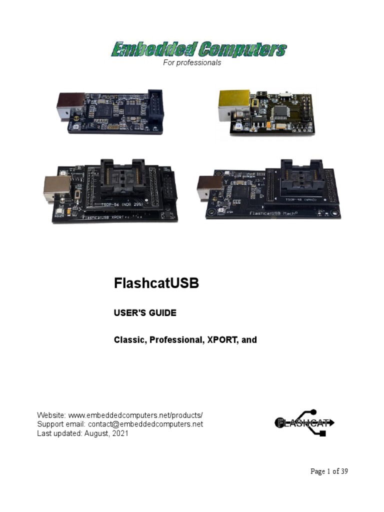 FlashcatUSB Manual | PDF | Flash Memory | Error Detection And Correction