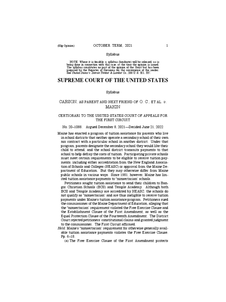 20-1088 Dbfi | PDF | Free Exercise Clause | First Amendment To The ...