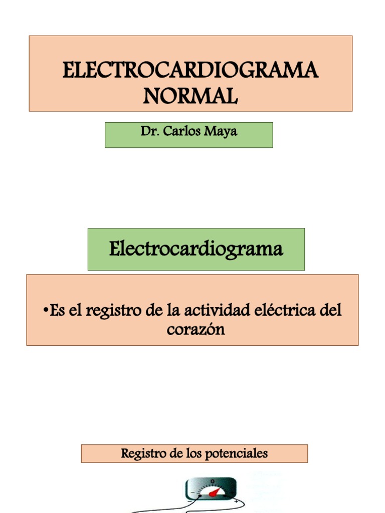 Electrocardiograma Normal y Eje Electrico | PDF | Electrocardiografia ...