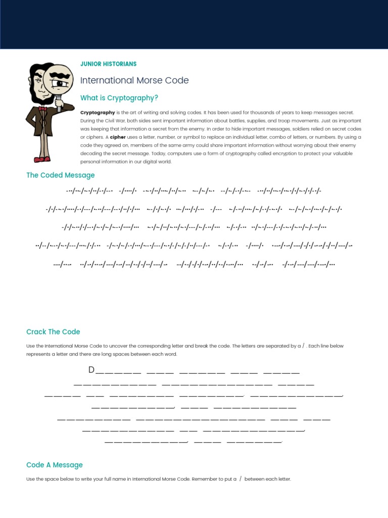 Cryptography Morsecode Pdf Cryptography Encryption