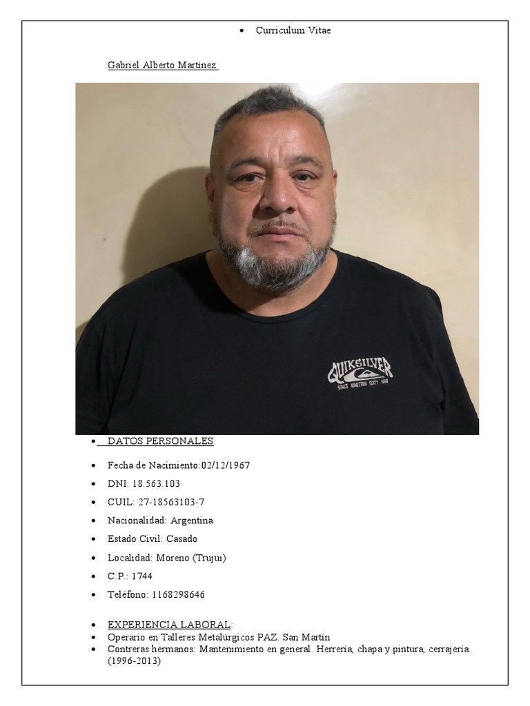 CV Gabriel Martinez | PDF