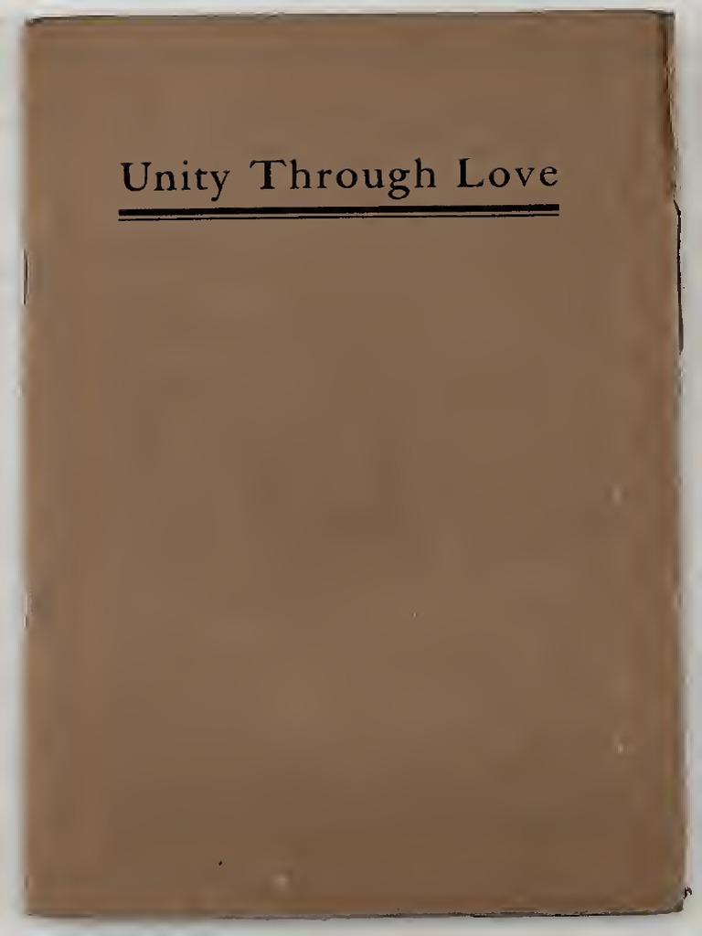 Unity Through Love | PDF | Jesus | Covenant (Biblical)