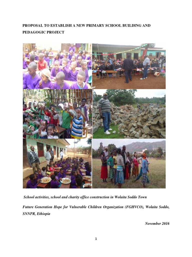 Proposal To Establish A New Primary School Building and Pedagogic ...