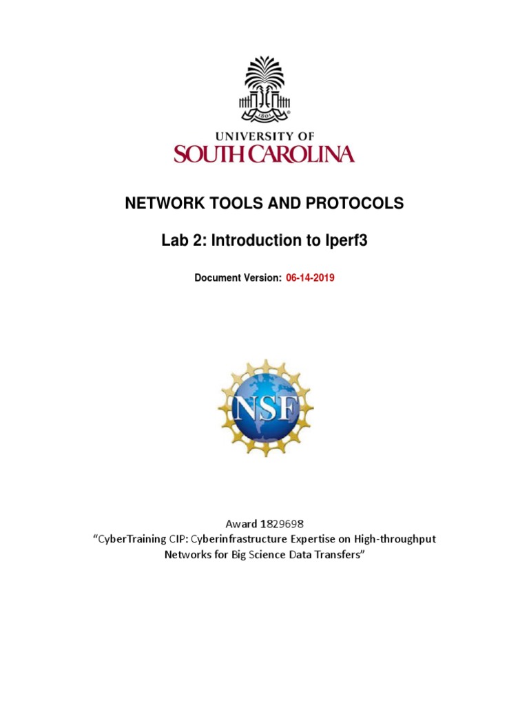 Network Tools and Protocols Lab 2: Introduction To Iperf3 | PDF | Transmission Control Protocol ...